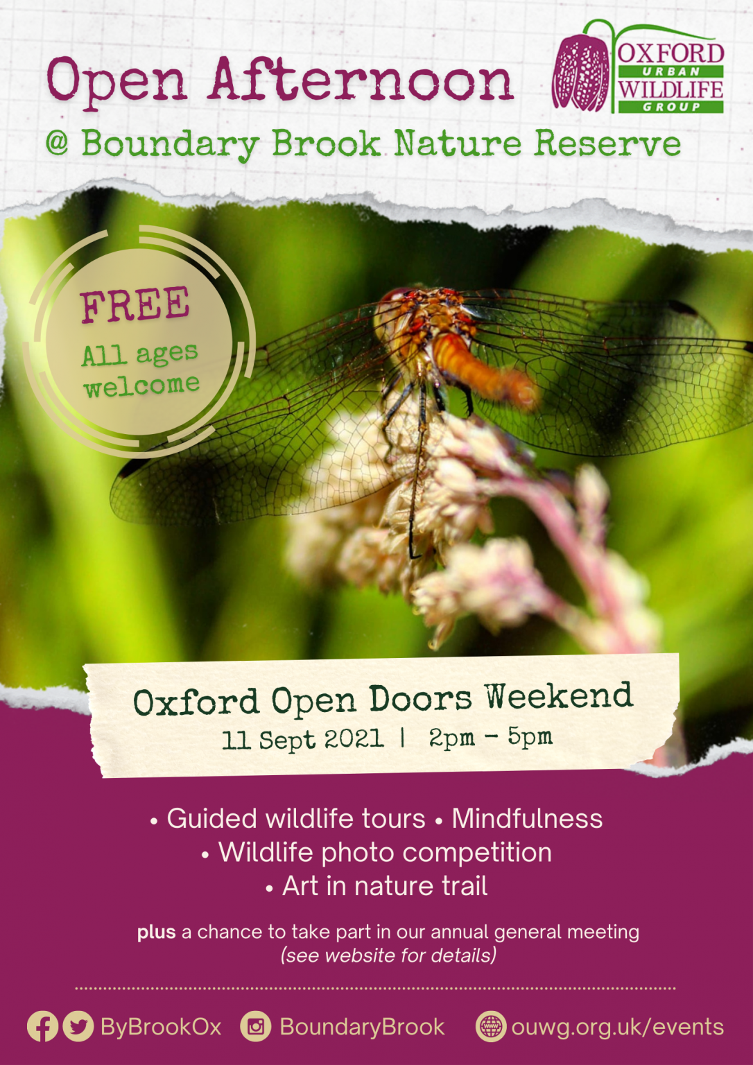 OUWG Open Afternoon & AGM 2021